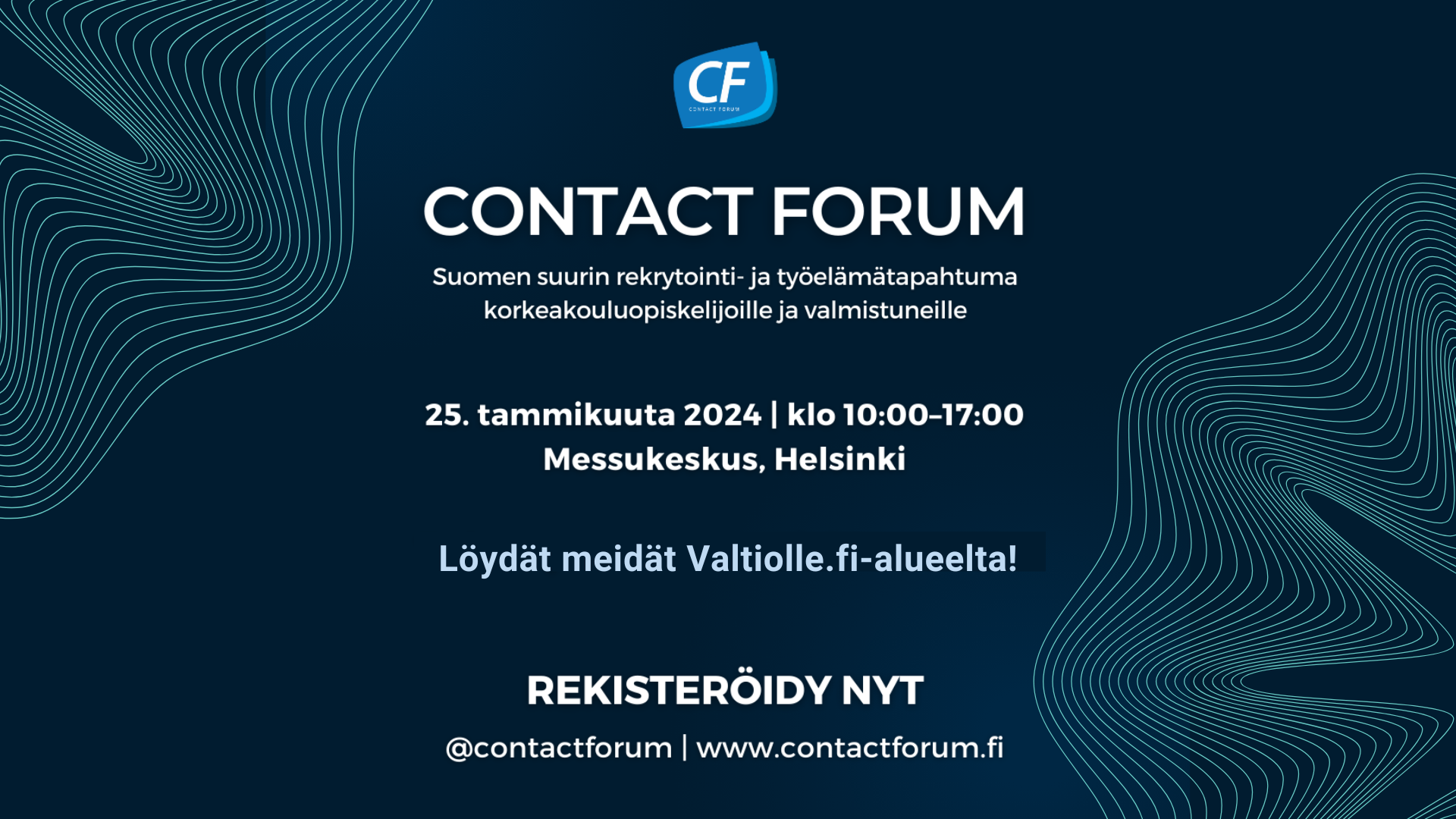Valtiokonttori on mukana Contact Forumissa 25.1.2024 - Valtiokonttori